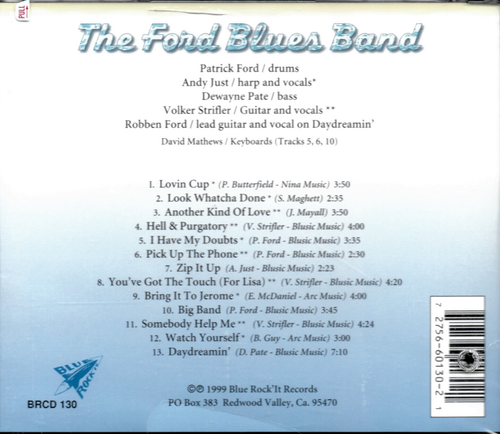 1999 by The Ford Blues Band (CD, Jan-2005, Blue Rock'It) 727566013021| eBay