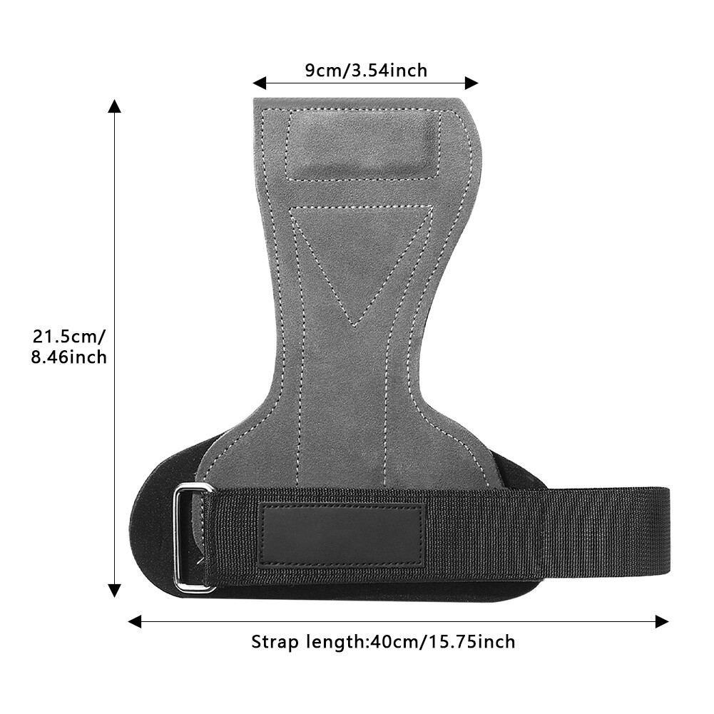 Bodybuilding Weight Lifting Strap Padded Men Women Fast Grip With Wrist ...