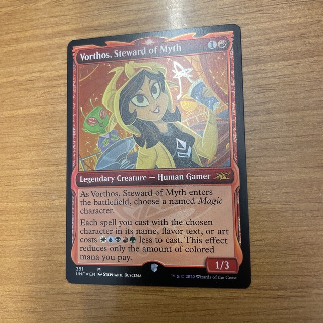 MTG Vorthos, Steward of Myth Unfinity 502 Foil Mythic for sale online ...