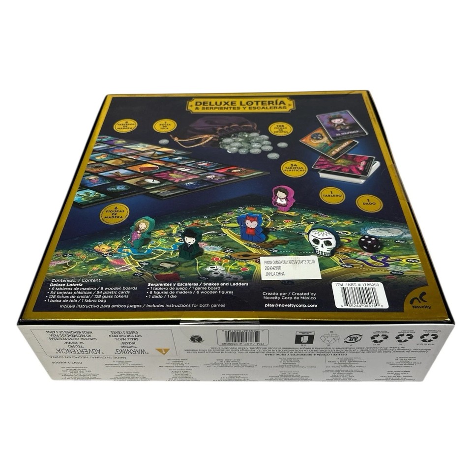 Deluxe Loteria & Serpientes Y Escaleras Board Game / New In Box Sealed ...