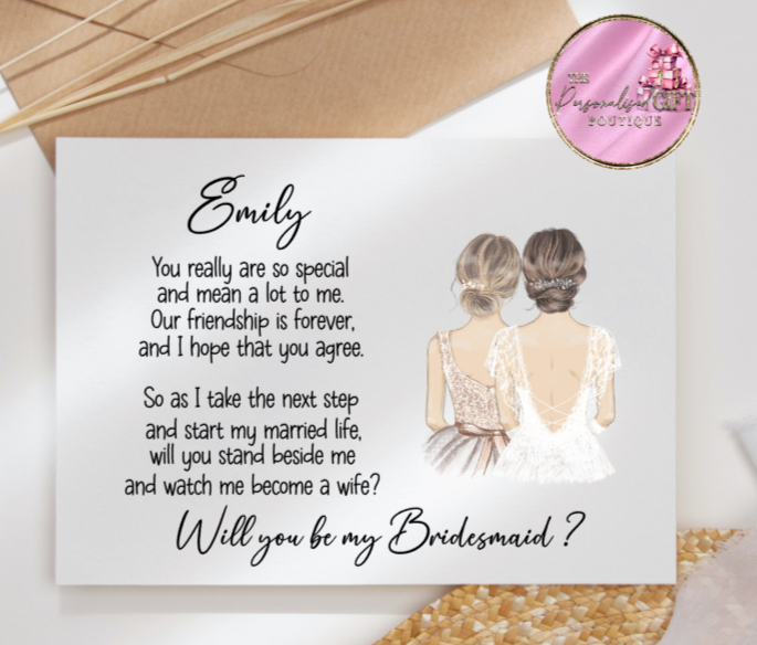 Poems To Bridesmaid Invitation