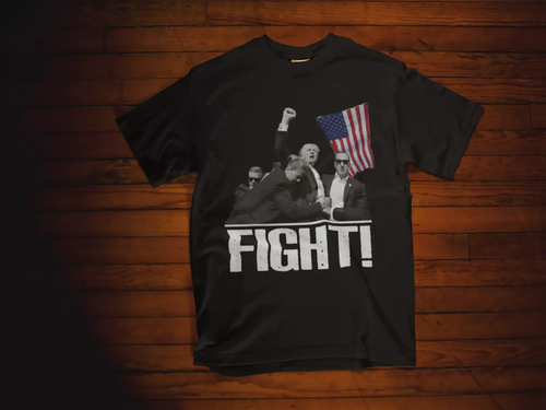 Donald Trump Shooting T Shirt, Fight! (S - 5XL) Unisex Tee | eBay