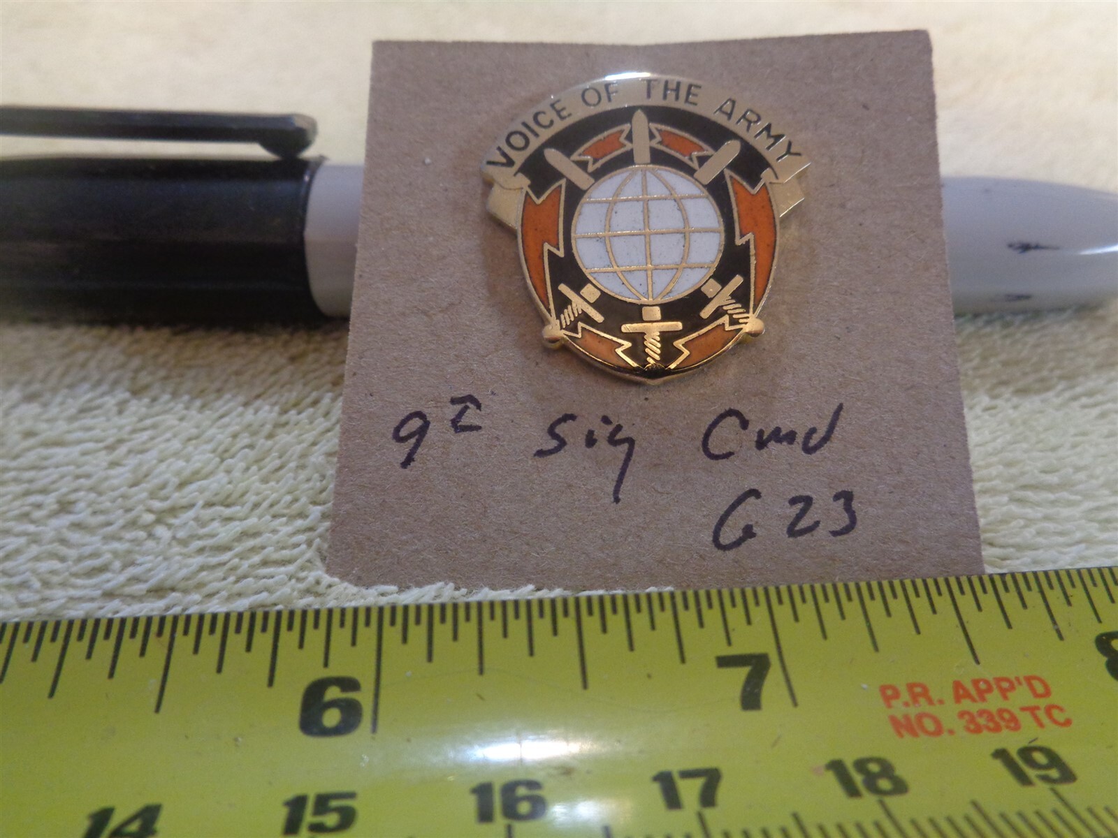 9th Signal Command G23 Unit Crest, DI, DUI (DRAW#116) | eBay