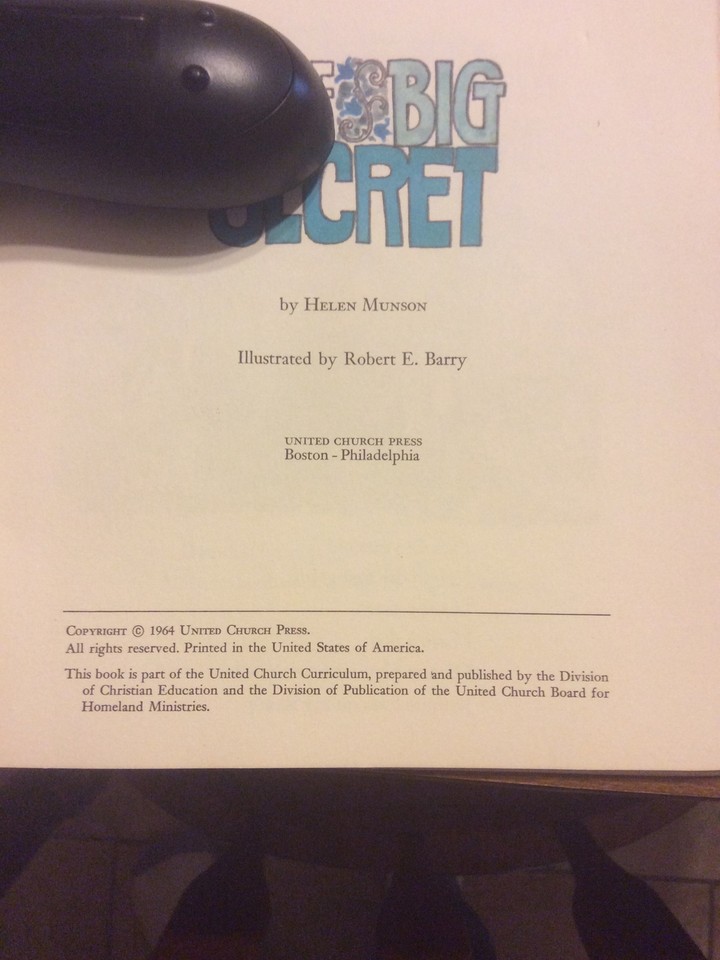 Vintage The Big Secret Book 1964 | eBay