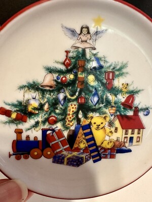 Reutter Germany Porcelain Presents Under Christmas Tree Plate Collector ...
