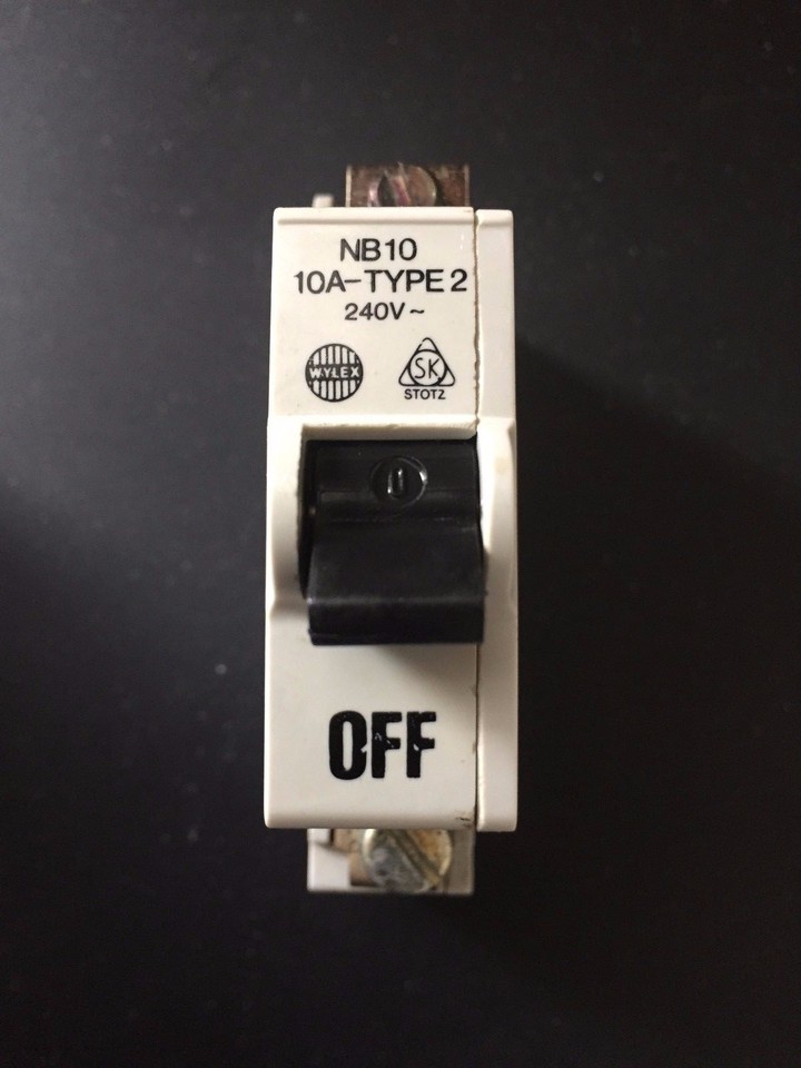 Wylex NB Mcb Circuit Breaker Fuse M6 Stotz 5A 10A 15A 20A 30A 40A Type ...