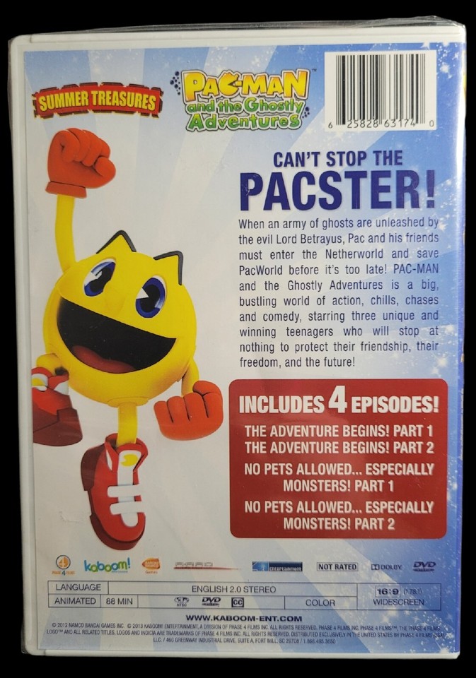 Pac-Man and the Ghostly Adventures: Summer Treasures (DVD, 2016 ...