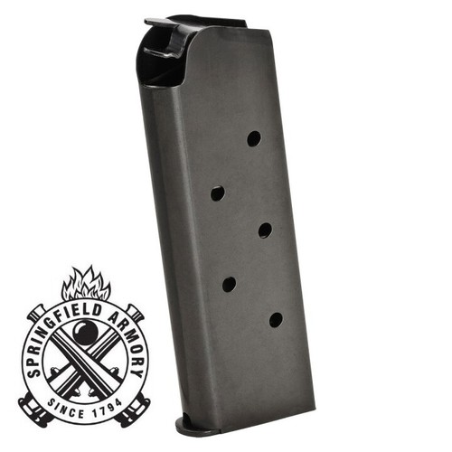 Springfield 1911 Compact 45 ACP 6 Round Magazine Black Steel 6rd Mag ...