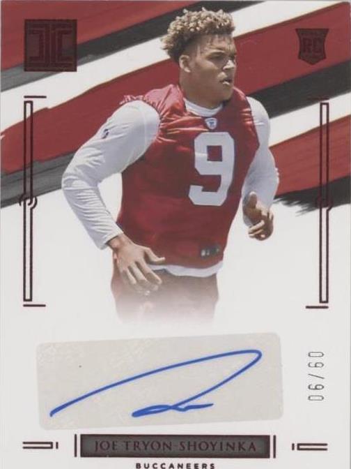 2021 Panini Impeccable - Rookie Autographs Joe Tryon-Shoyinka #156 Ruby ...