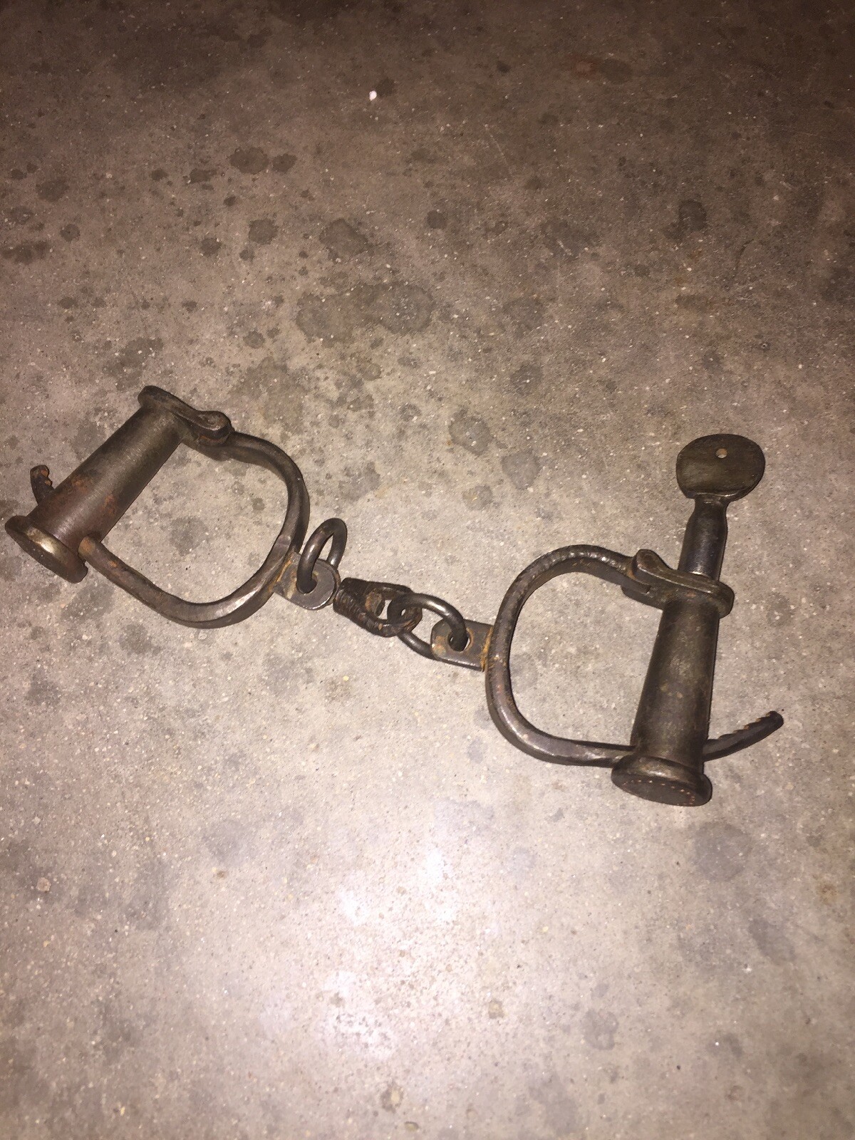 Jail Prison Shackles Handcuffs Yuma Patina Collector Folsom Alcatraz ...