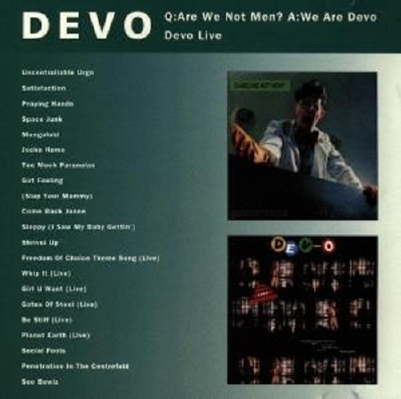 Q: Are We Not Men? A: We Are Devo/DEV-O Live by Devo (CD, 1994) for ...