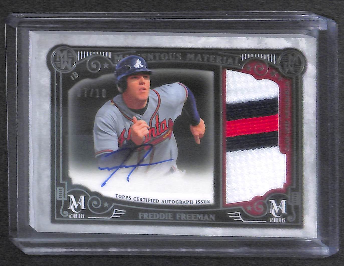 2016 Topps Museum Momentous Materials Jumbo Relic Auto #MMAR-FF Freddie ...