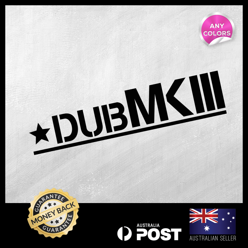 DUB MK3 JDM STICKERS 225x50mm RACING Window Car Decals Vinyl | eBay