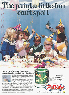 1983 Tru-Test E-Z Kare Paint True Value Hardware vintage Print Ad ...