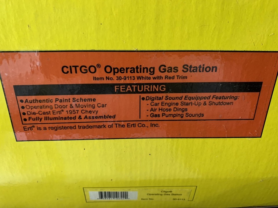 MTH RAILKING OPERATING CITGO GAS STATION BUILDING ACCESSORY 30-9113! O ...