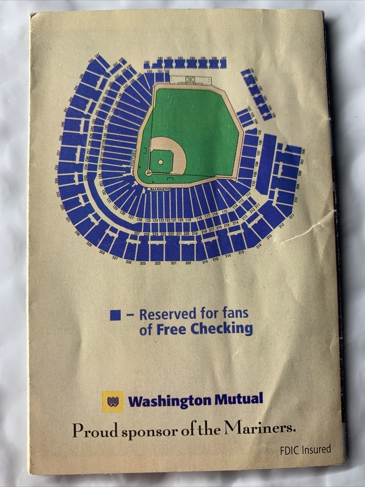 2005 SEATTLE MARINERS BASEBALL POCKET SCHEDULE JOEL PINEIRO Wrinkled | eBay