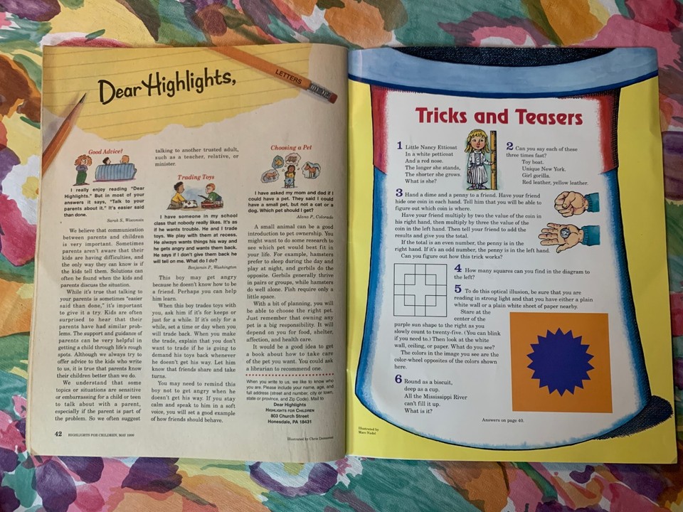 Vintage "Highlights For Children" Magazines Each Sold Separately | eBay