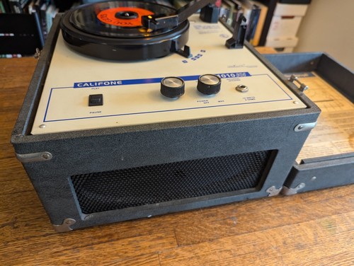 Califone 1010AV Vintage Portable Record Player TESTED! ROCKSTEADY ...