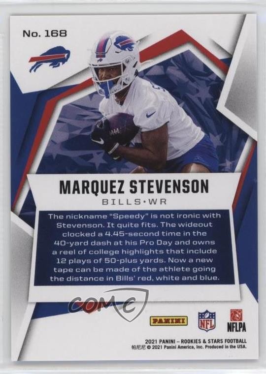 2021 Panini Rookies & Stars Rookies Orange 94/99 Marquez Stevenson #168 ...