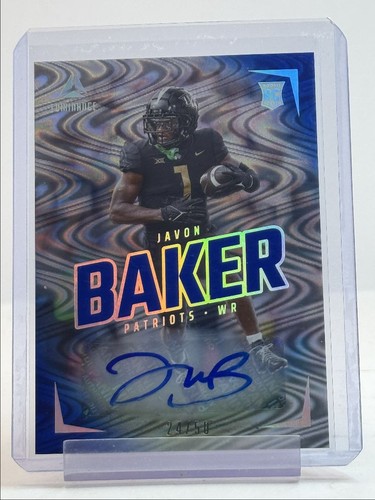JAVON BAKER 2024 LUMINANCE ROOKIE AUTOGRAPH BLUE UFC RC AUTO /50 Q4047 ...