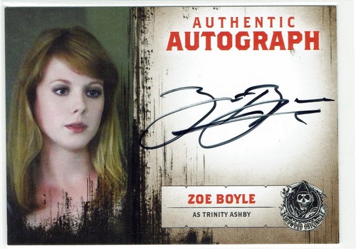 Sons of Anarchy Seasons 1-3 Autograph Auto A24 Zoe Boyle as Trinity ...