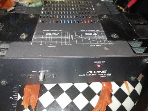 VTG Rare Old School 80s Retro Alpine 3008 Amplifier Car Stereo Audio ...