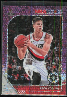 2019-20 Panini NBA Hoops Premium Stock Zach Collins Portland Trail ...