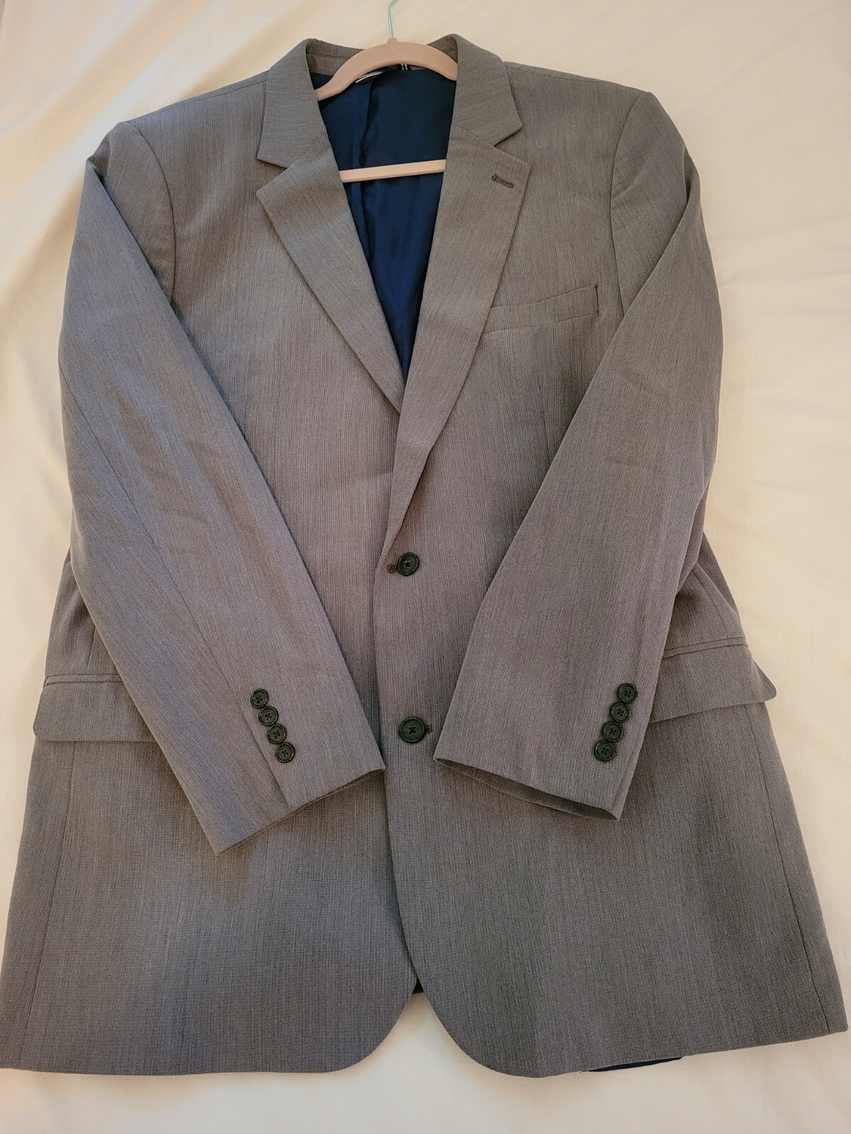 NAUTICA 2 Piece Gray Brushed 2 Button Suit Jacket Wit… - Gem