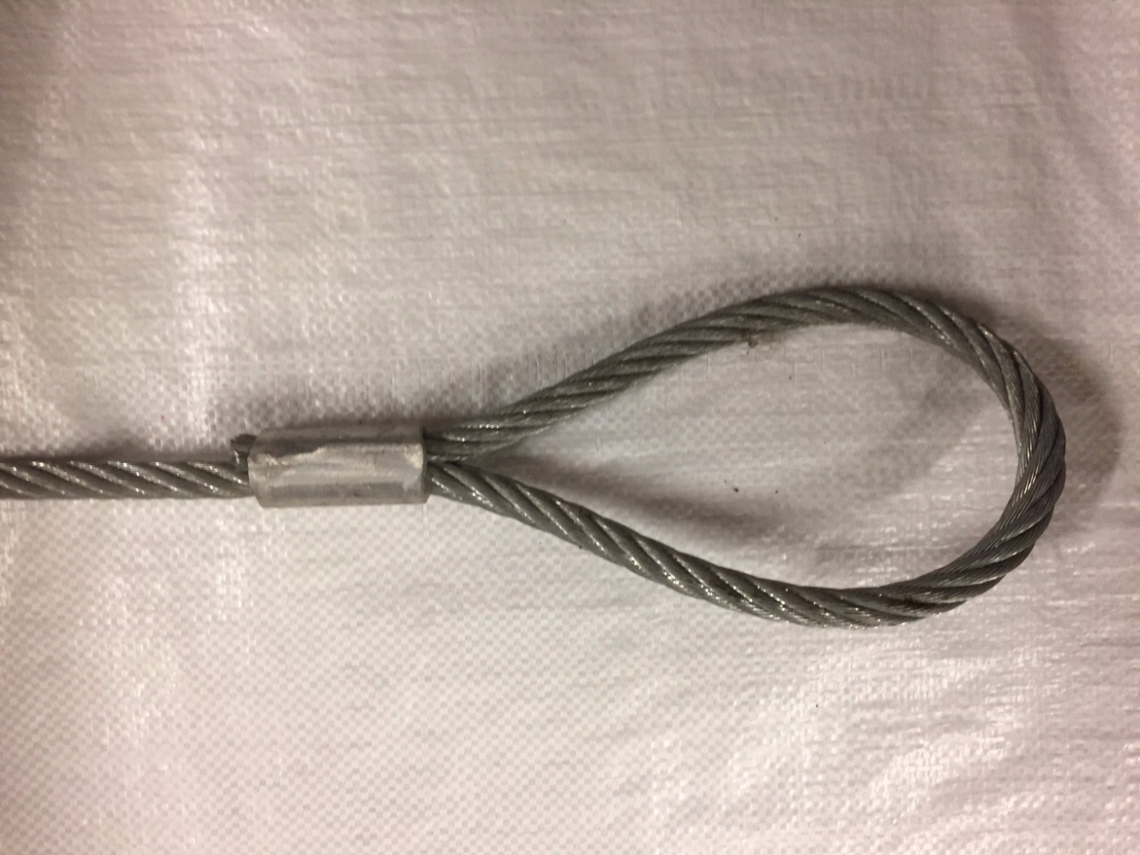 Wire Rope Sling 5mm x 2 mtr EWL 0.3T SWL complete with Soft Eye Each ...