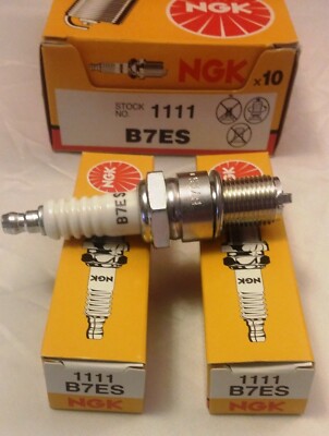 NGK B7ES Spark Plug x 2, fits Lambretta Li SX TV DL GP S1, S2, S3, 125 ...