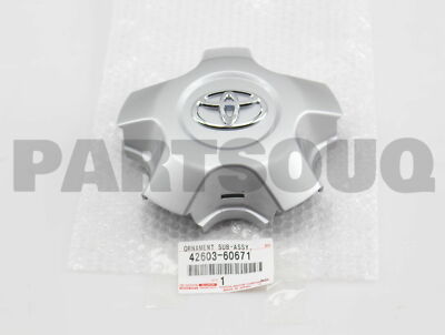 4260360671 Genuine Toyota ORNAMENT SUB-ASSY, WHEEL HUB(FOR FRONT) 42603 ...