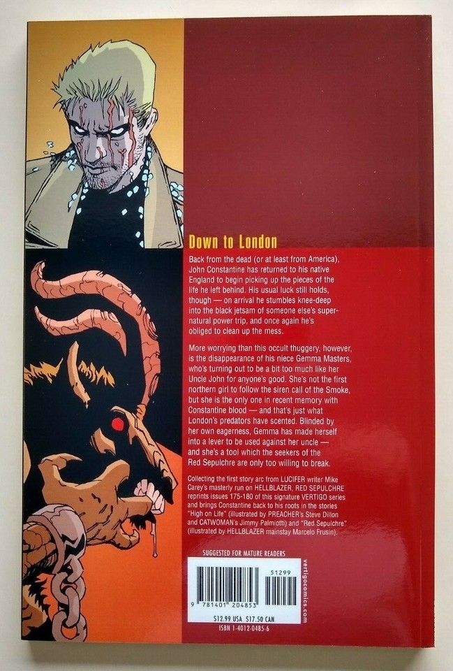 Hellblazer Red Sepulchre TPB DC/Vertigo John Constantine NM | eBay