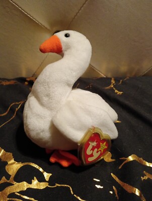 TY Beanie Babies “Gracie” Swan with tag DoB ( 17th June1996) Retired 1 ...