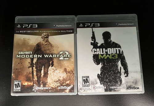 Playstation 3 PS3 Call of Duty Modern Warfare 2 & 3 Shooter Combat ...