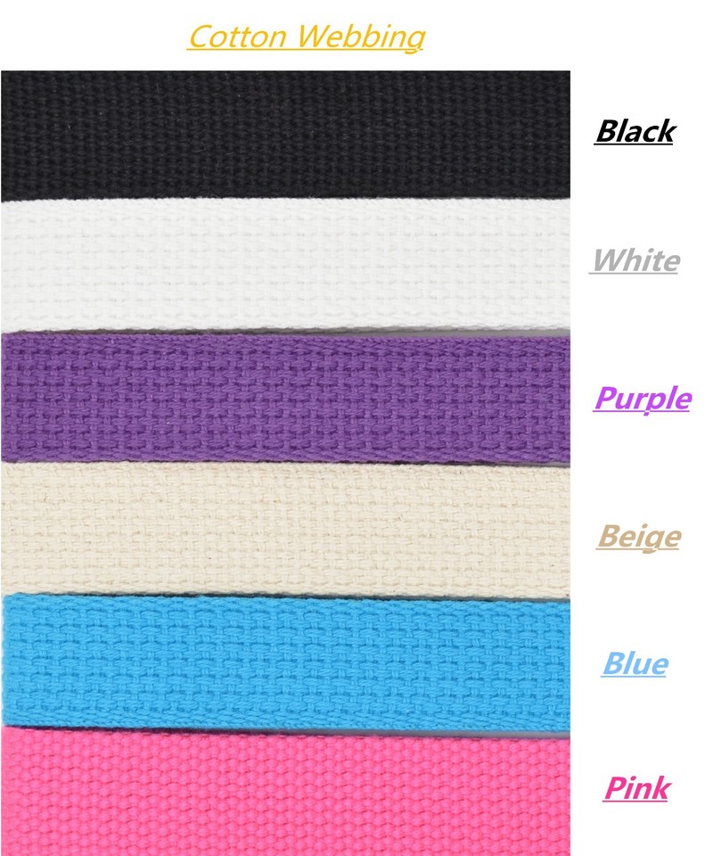 Solid Cotton Webbing Wristlet Key Fob keychain | eBay