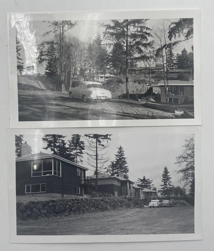 Found Photo Old Cars In Seattle Neighborhood Washington 1950s | eBay