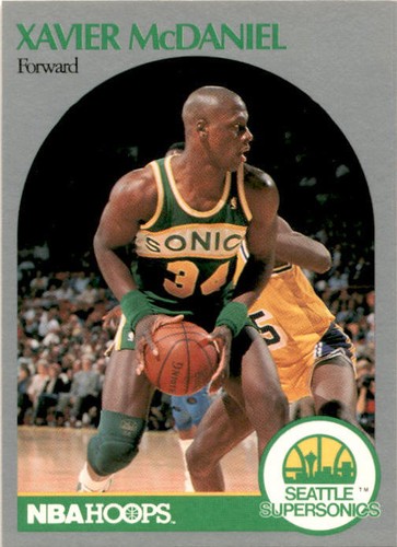 1990-91 Hoops Xavier McDaniel #280 Seattle SuperSonics | eBay