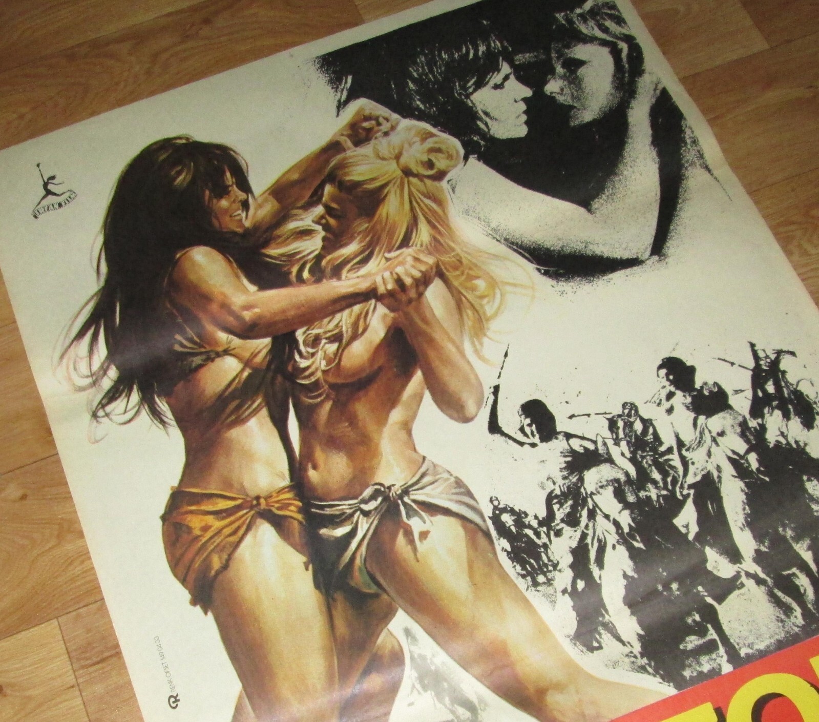 WAR GODDESS 1973 Amazons CASARO Catfight Art Original 1Sh Turkish Movie Poster | eBay