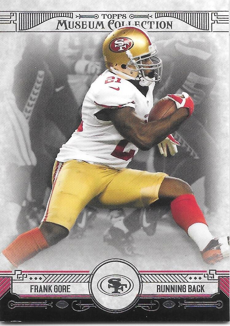 2014 Topps Museum Collection Football FRANK GORE -SAN FRANCISCO 49ers ...