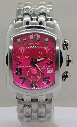Vntg, Invicta, Lupah, 2474, Red Dial, ETA-V8-G10.711, 40 mm, Read Below ...