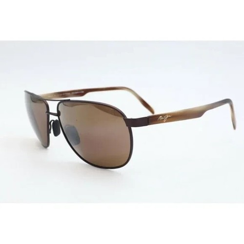 Maui Jim Castles MJ 728-01M Aviator Brown Sunglasses Polarized HCL ...