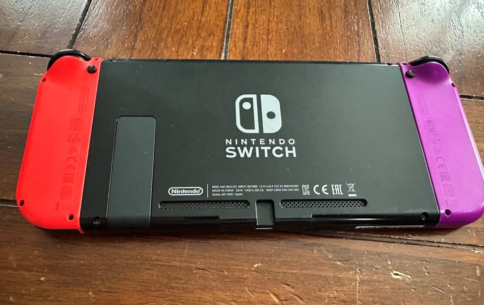 Nintendo Switch Console with Neon Blue/Neon Red Joy-Con Controllers ...