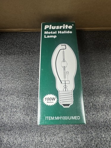 Plusrite 100w Metal Halide Lamp Bulb MH100/U/MED NEW In The Box M90/E ...