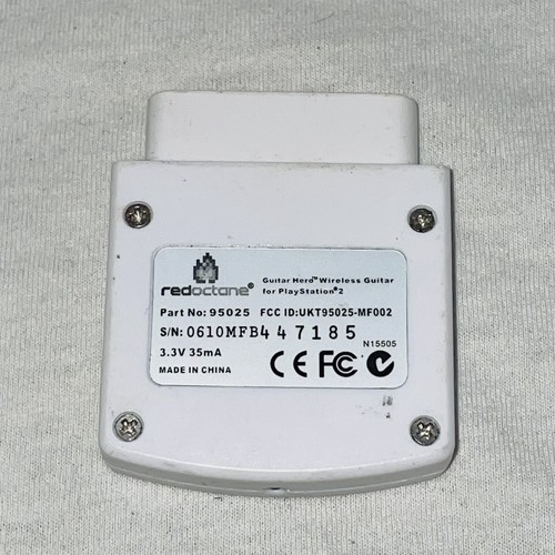 PlayStation 2 Guitar Hero Wireless Dongle Receiver White Red Octane ...