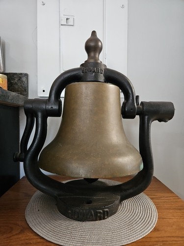 Antique Howard Brass Steam Locomotive Bell 12" Diameter *Local Pickup ...