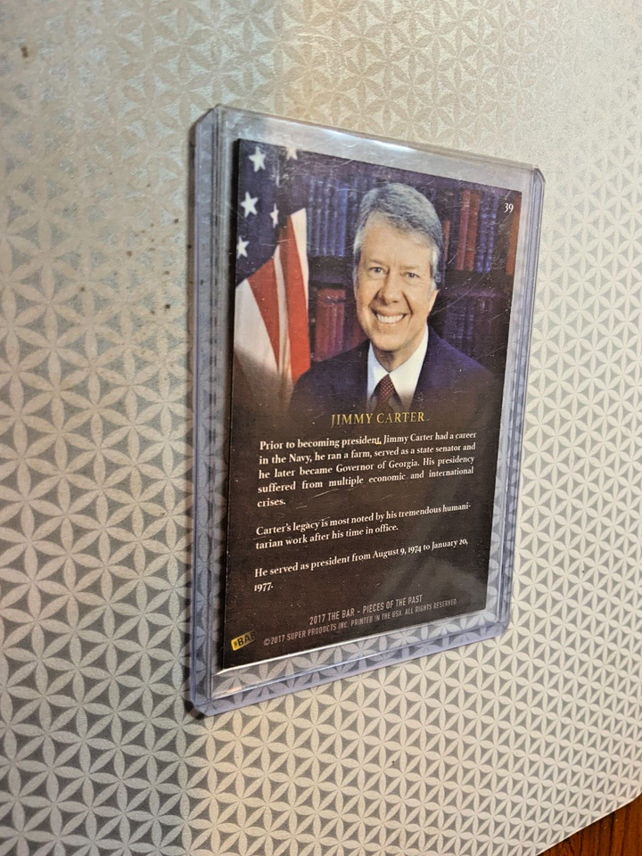 JIMMY CARTER 2017 THE BAR PIECES OF THE PAST PESIDENTS LIMITED! /10 ...
