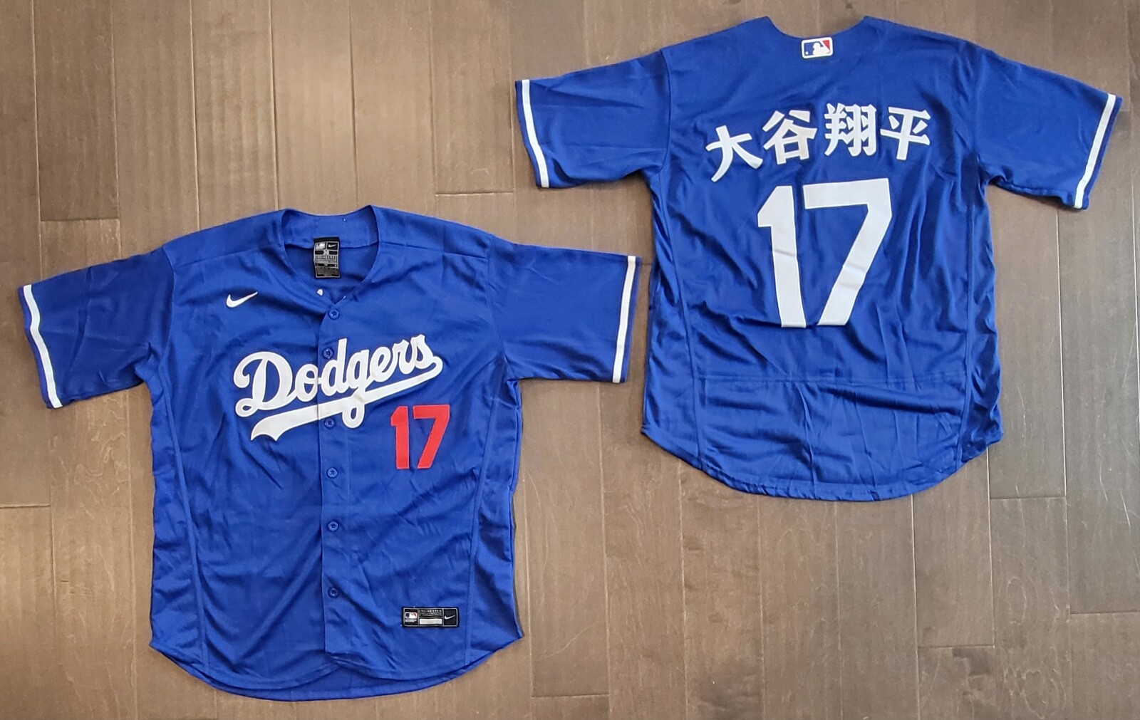 Shohei Ohtani #17 Los Angeles Dodgers Kanji Japanese Stitched Royal ...