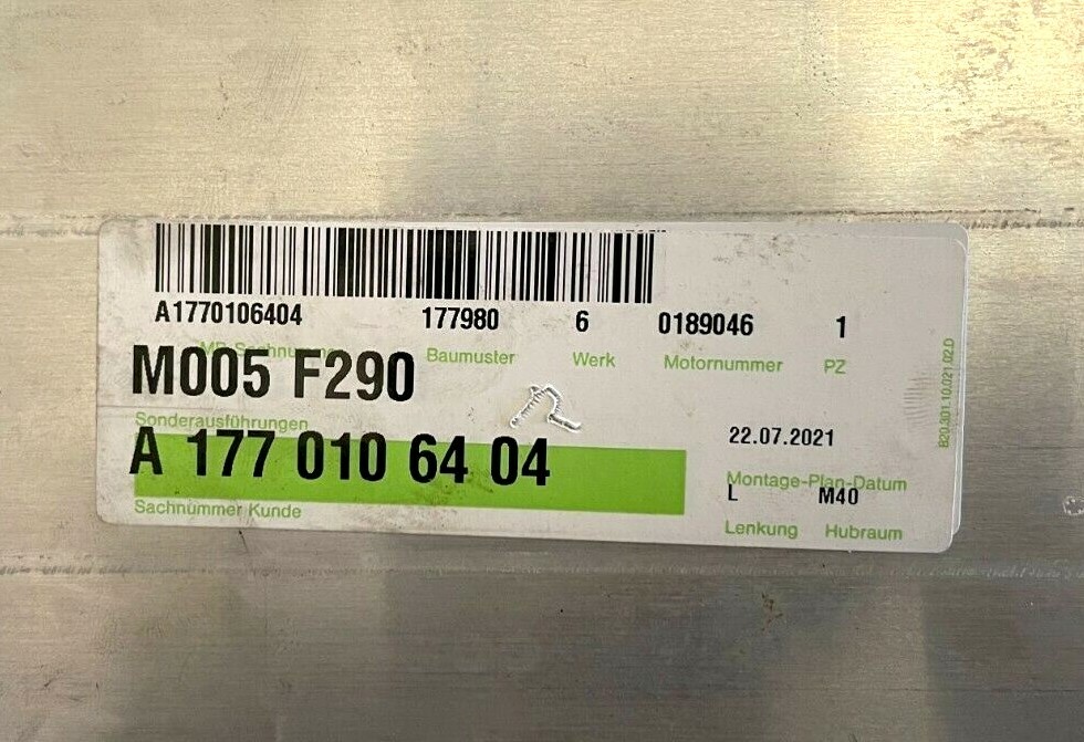 2019 2020 MERCEDES S63 G63 CHARGE AIR INTER COOLER, 1770106404 ...