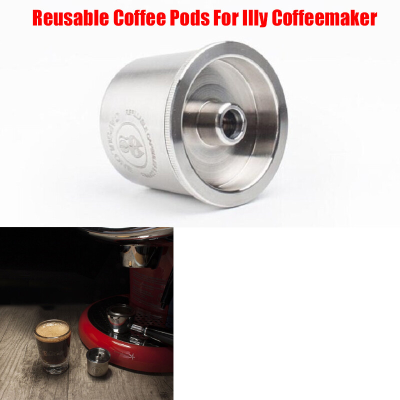 Stainless Steel Reusable Capsule Shell Refill Coffee Pods For Illy ...