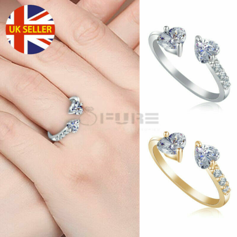 Open Double Band Engagement Ring